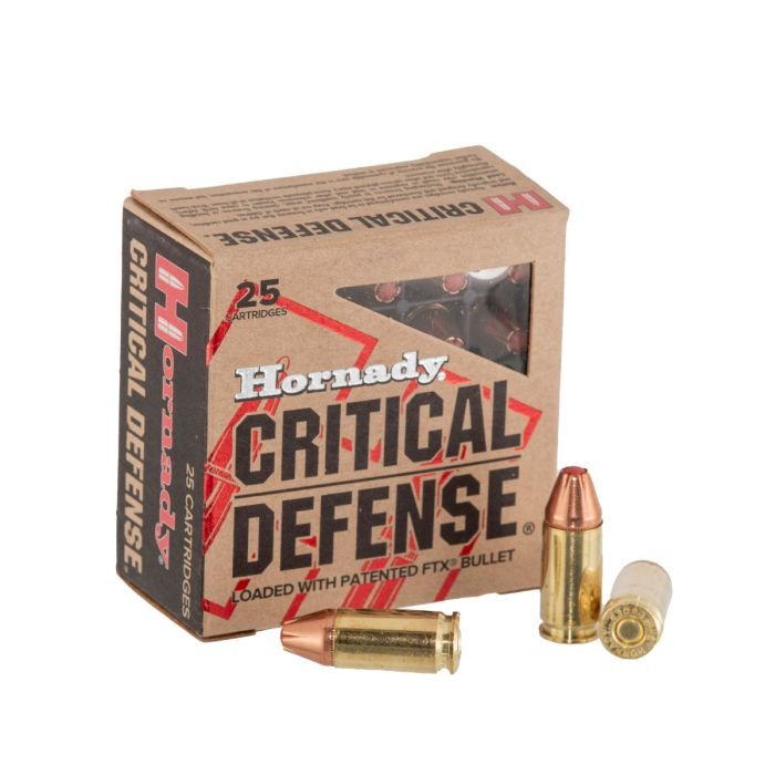 9mm Luger 115 gr FTX - Critical Defense Ammo | Hornady | The Real Grit