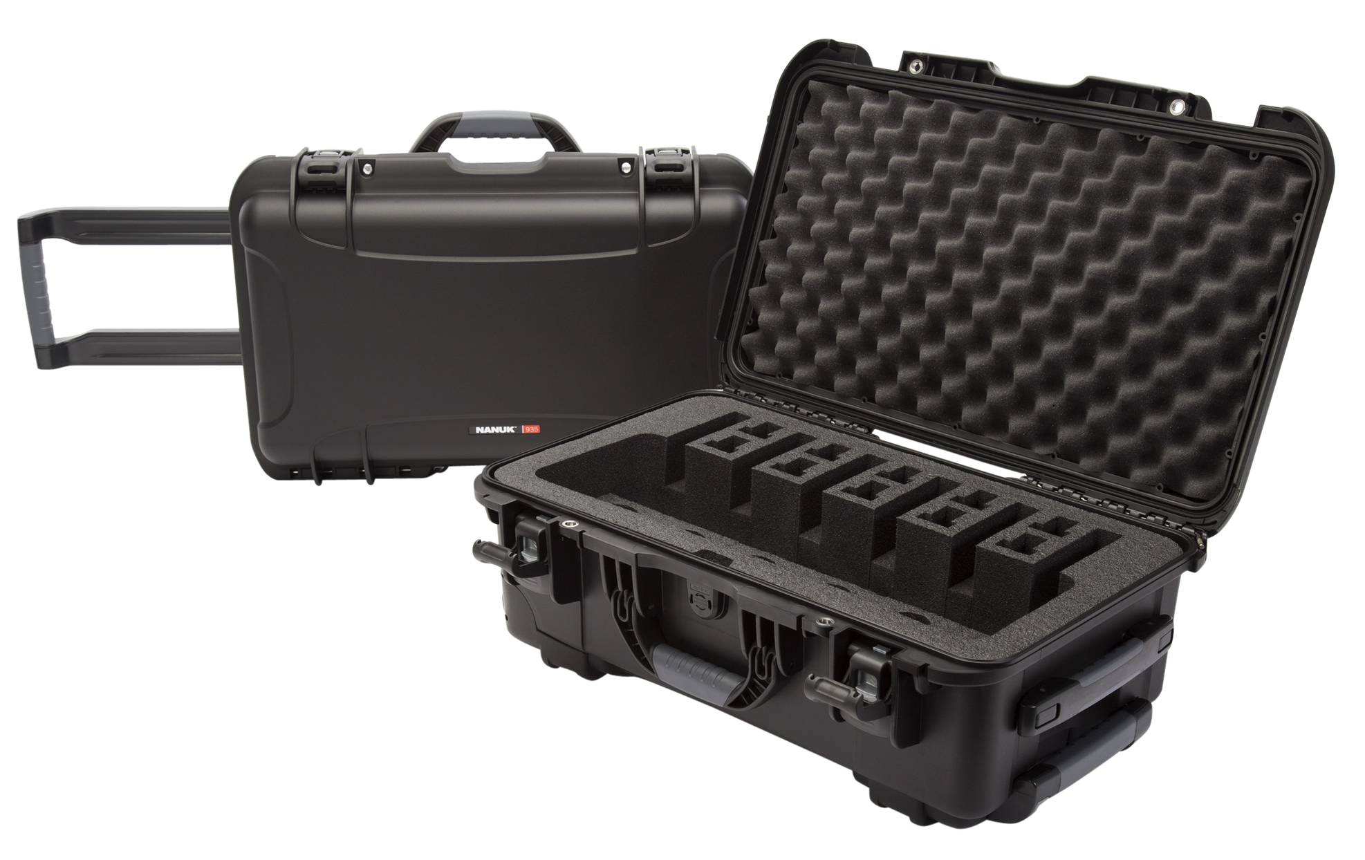 935 6 Up Pistol Case with Foam - Black | The Real Grit