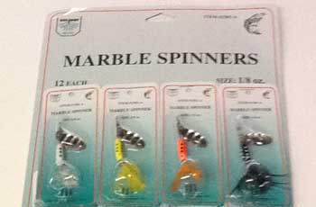 Marble 1/8 Ounce Spinner - 12 Pack - Assorted | The Real Grit