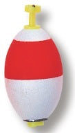 Snap On Oval 2" Weighted Float - 50 Pack - Red | The Real Grit