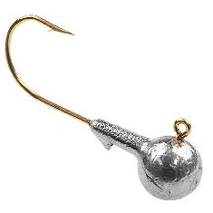 1 Ounce 5-Cavity Reverse Barb Round Head Jig Mold - Silver | The Real Grit