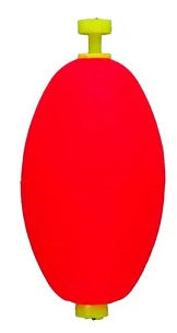 Snap On 2.50" Weighted Oval Float - 25 Pack - Red | The Real Grit