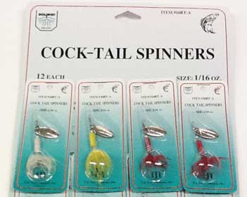 Cocktail 1/8 Ounce Spinner - 12 Pack - Assorted | The Real Grit