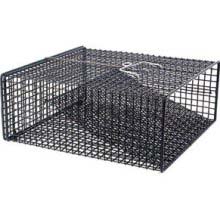 Flat Bottom Heavy-duty Crawfish Trap - Black | The Real Grit