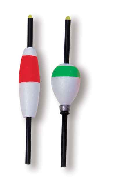 Stick 3/4" Pear Slip Float - 50 Pack - Red/White | The Real Grit