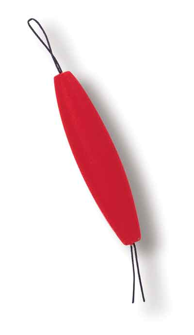 Carolina 2 1/2" x 3/4" String Float - 50 Pack - Red/Yellow | The Real Grit