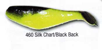 Shad Minnow 5 Inch Soft bait - 50 Pack - Silk Chartreuse/Black Back ...