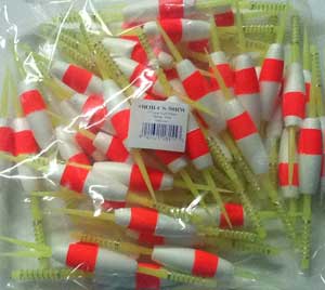 Spring Stick 2" Unweighted Cigar Float - 50 Pack - Red/White | The Real ...