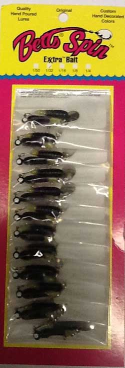 Spin 1/8 Ounce Split Tail Lure - 12 Pack - June Bug/Chartreuse | The ...