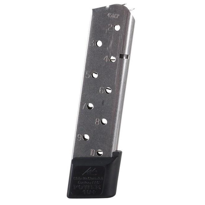 1911 Power Mag Plus 10 Round 45 ACP Magazine - Stainless Steel | The ...
