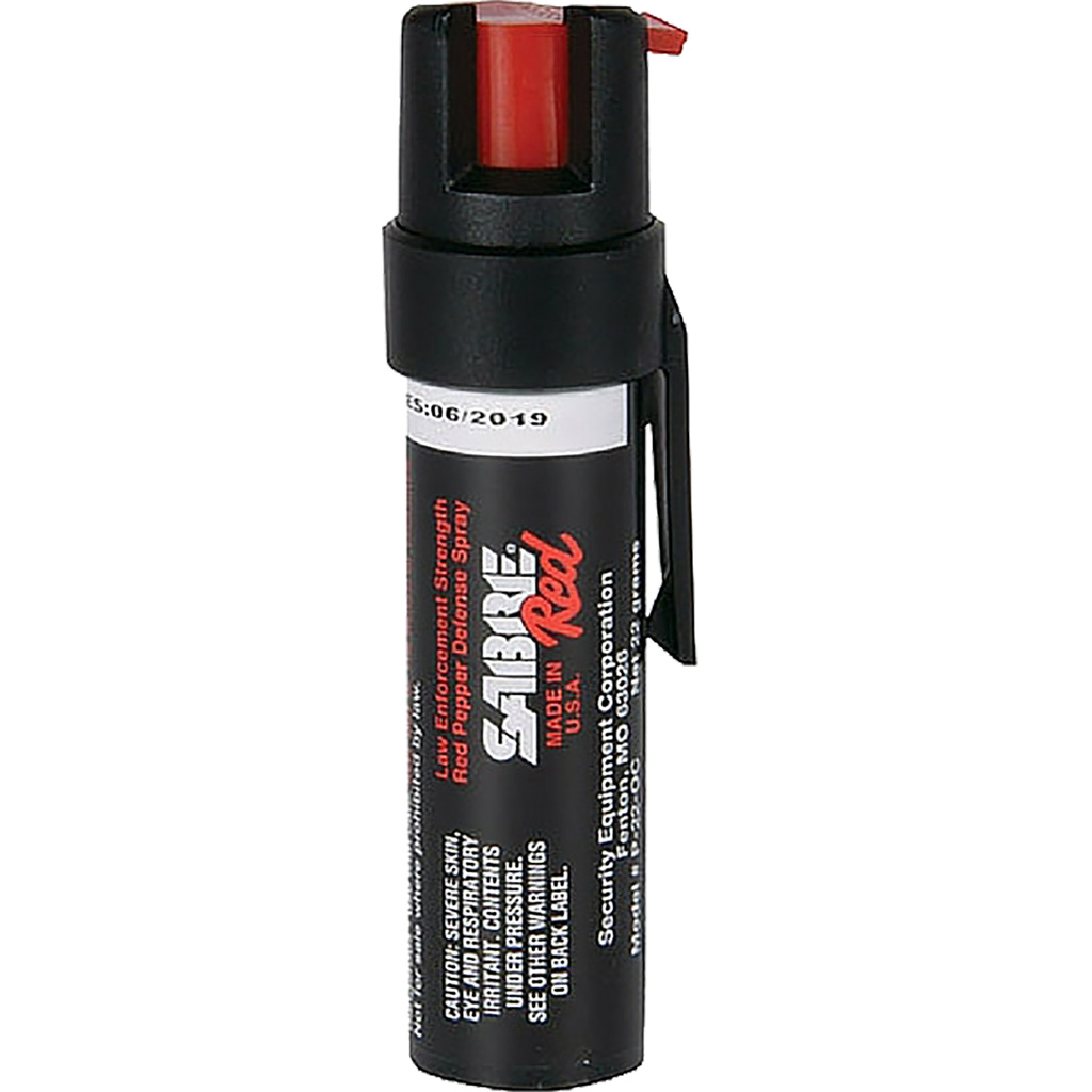 Red Compact Pepper Spray with Clip | The Real Grit