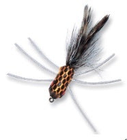 Falls Size 8 Fly Shimmy - 12 Piece - White/Black Scale | The Real Grit