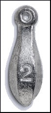 Teardrop Shaped 1/2 Ounce Sinker - 160 Piece - Silver | The Real Grit