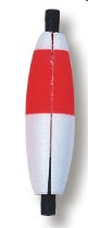 Billy Boy Bobbers 2 Inch Slotted Foam Float - 100 Piece - Red/White ...