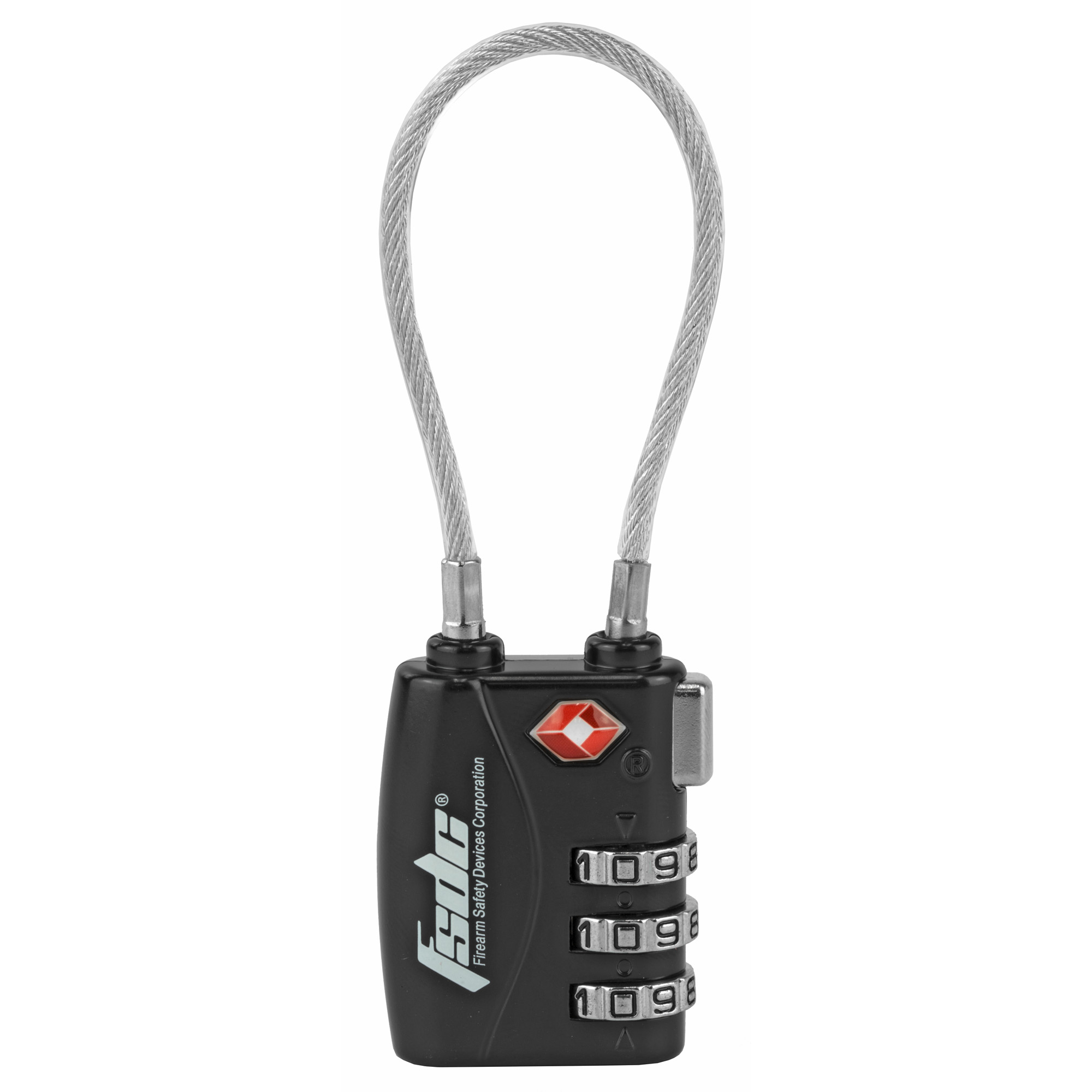 TSA 3-Dial Combo Lock with Steel Cable | The Real Grit