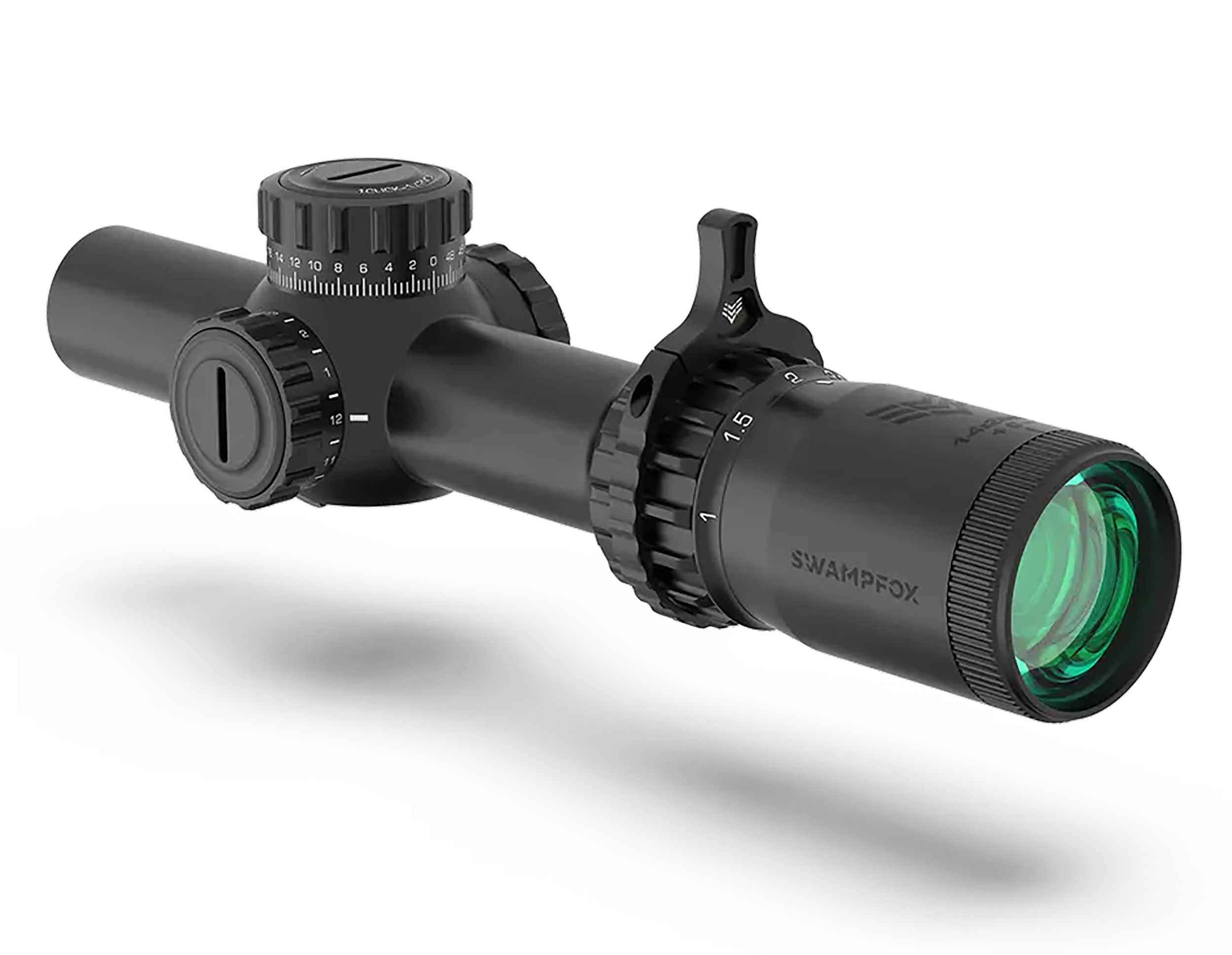 Tomahawk II Riflescope - 1-4x 24mm Bright Fiber Optic Red Reticle | The ...