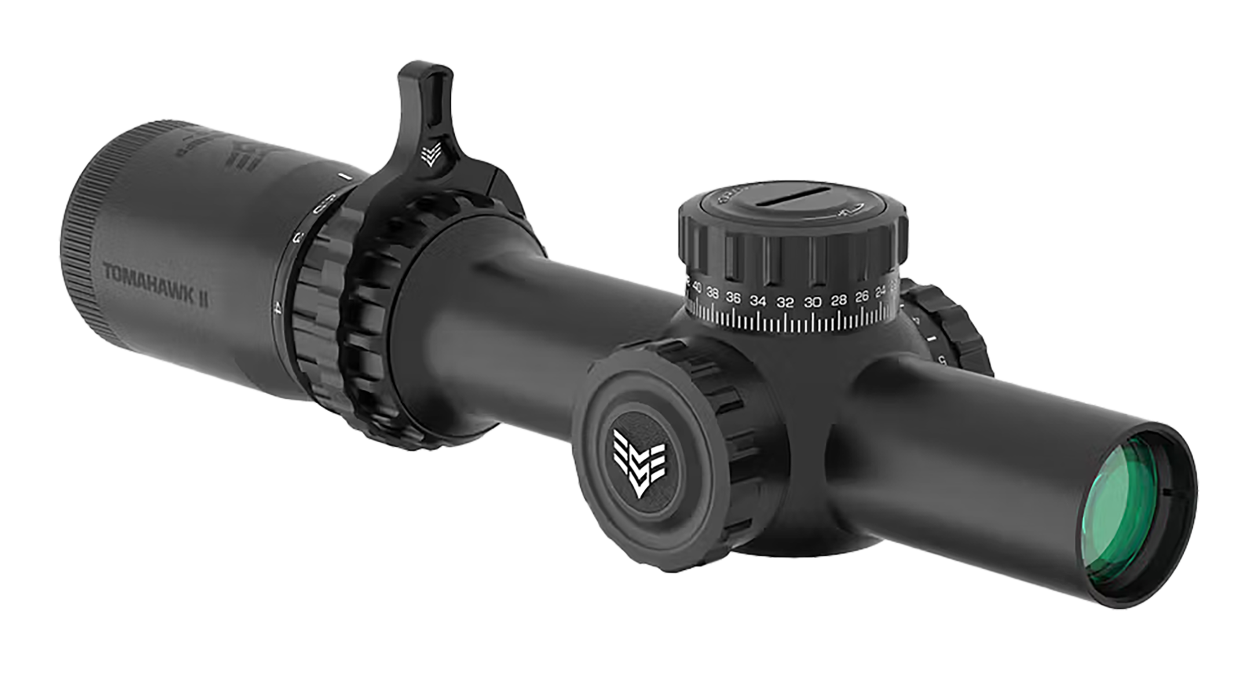 Tomahawk II Riflescope - 1-4x24mm BDC Red Reticle | The Real Grit