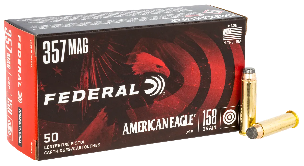 Range/Training Semi-Jacketed Soft Point 158 gr 357 Magnum Handgun Ammo ...