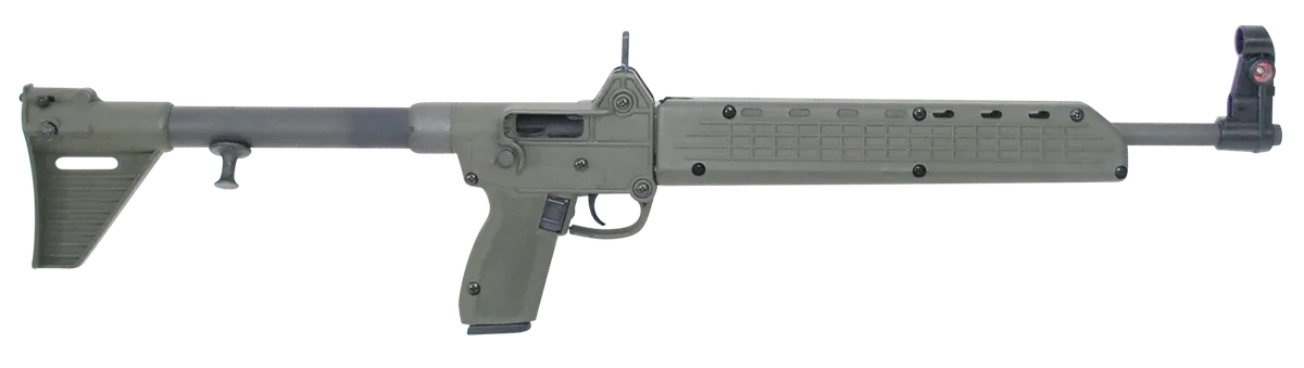 Sub-2000 16.25" 17 Round 9mm Luger Semi Auto Rifle - Green | The Real Grit