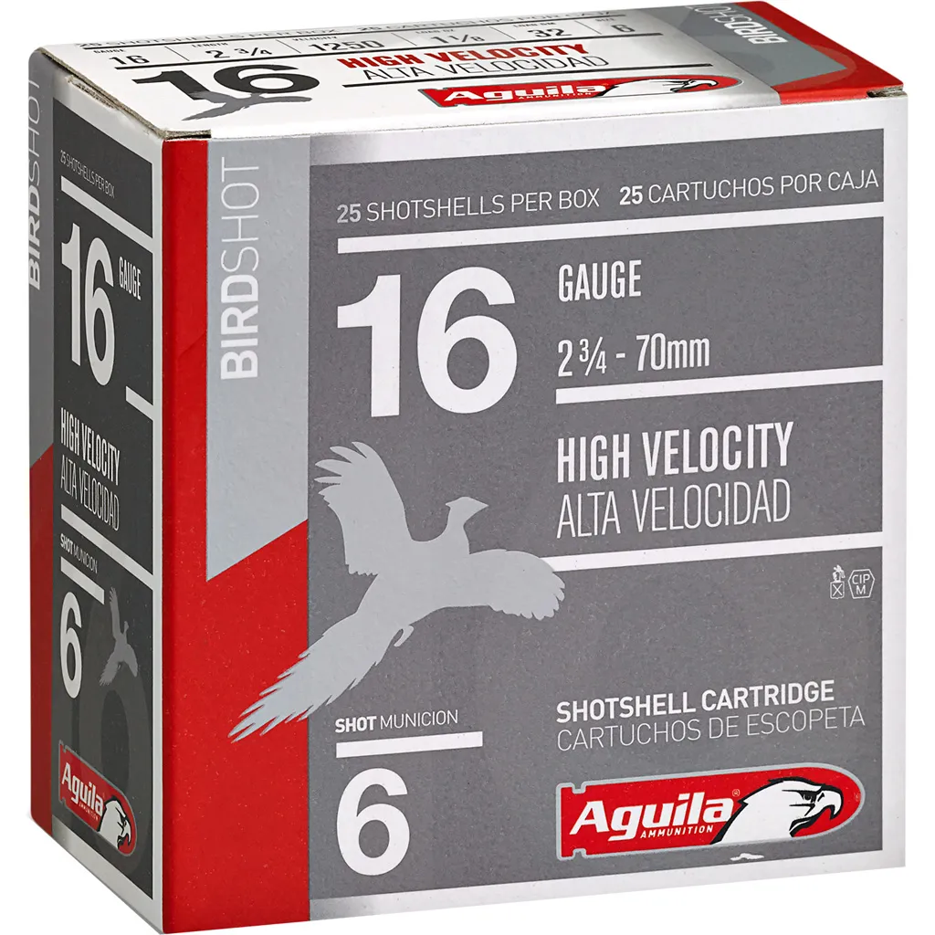 Field Dynamics High Velocity #6 16 Gauge Shotgun Ammo - 25 Round Box ...
