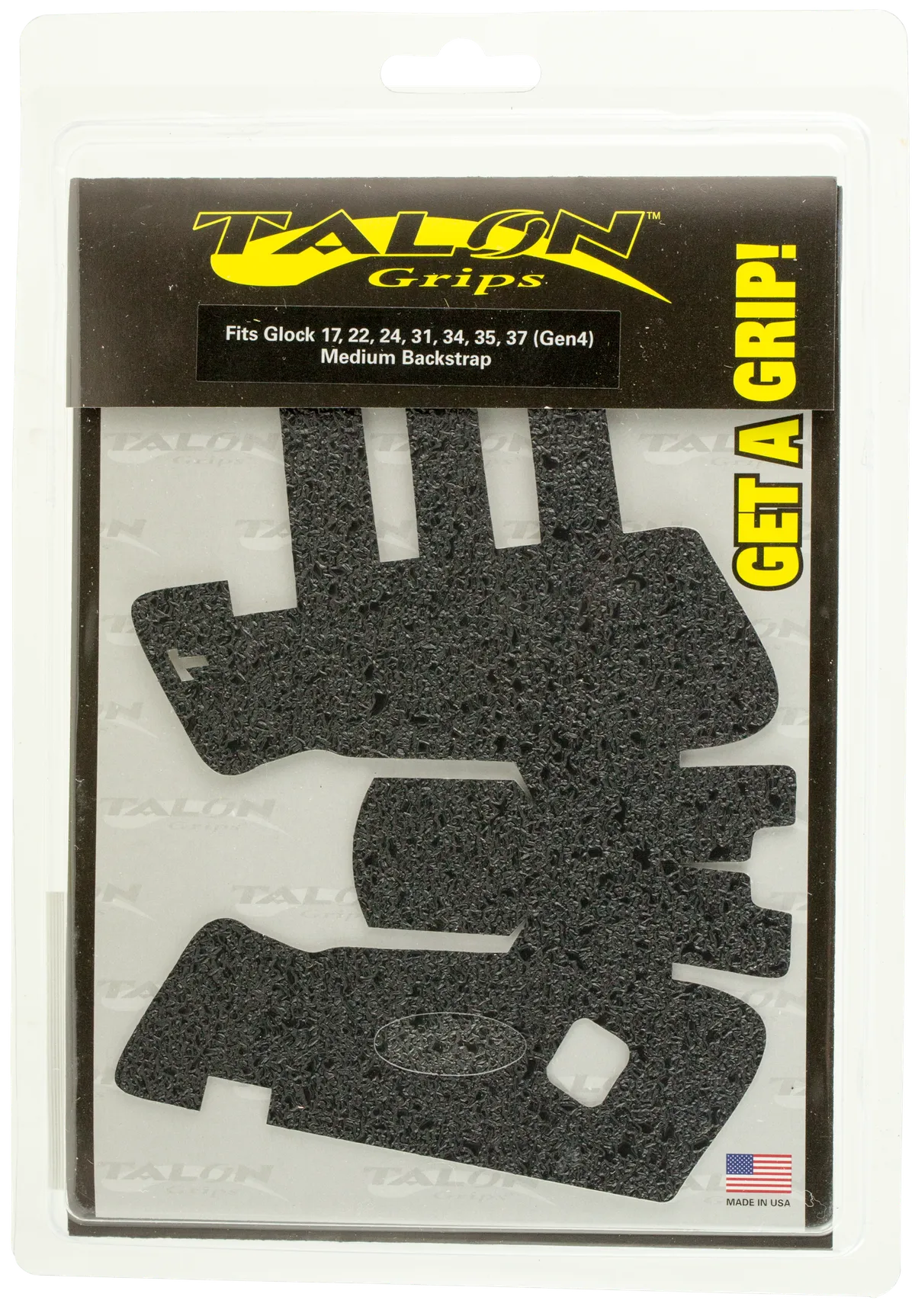 Textured Rubber Adhesive Grip - Glock 17/22 Gen 4 w/ Medium Backstrap ...