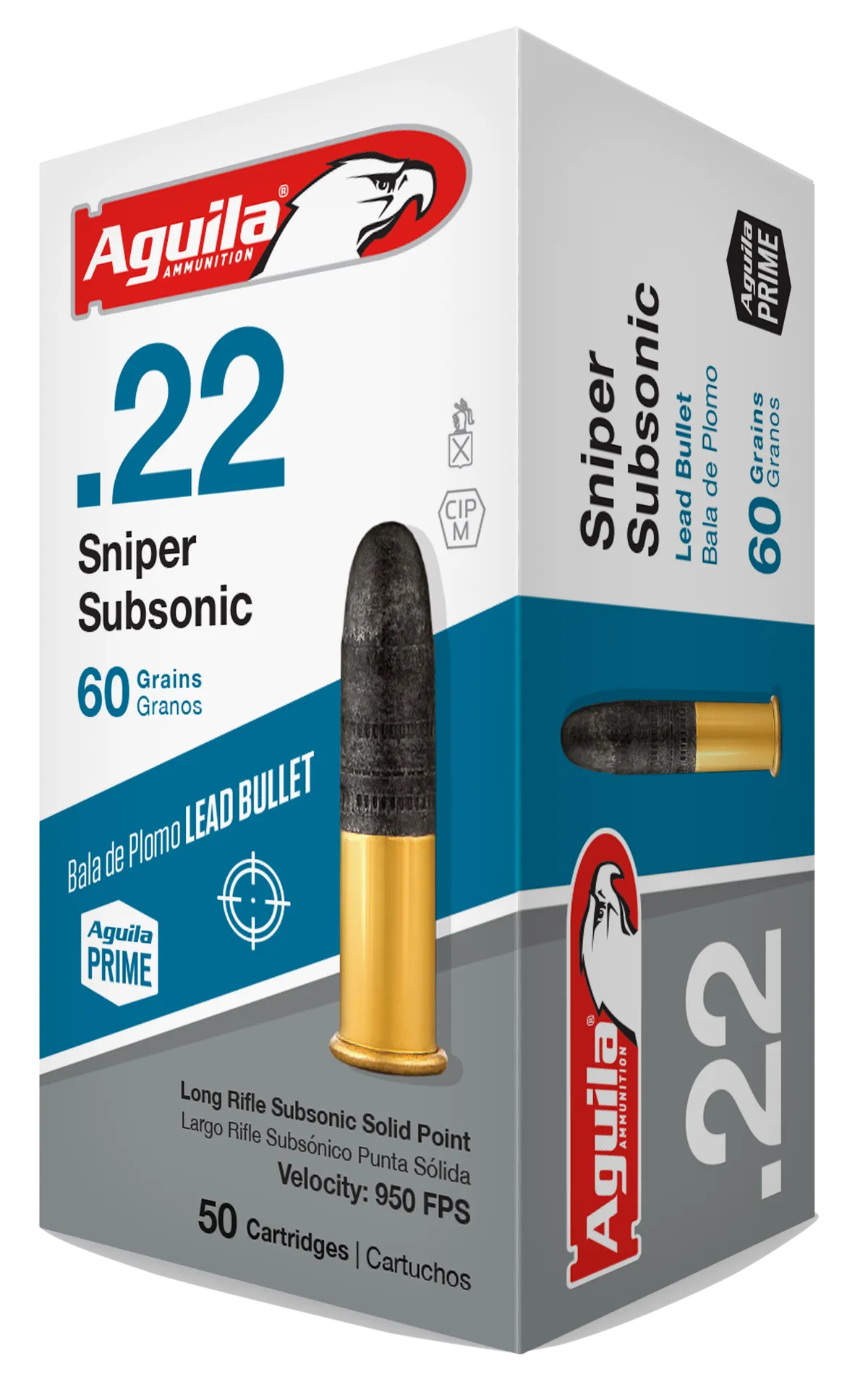 Sniper Subsonic Lead Solid Point 60 gr 22 Long Rifle Rimfire Ammo - 50 ...